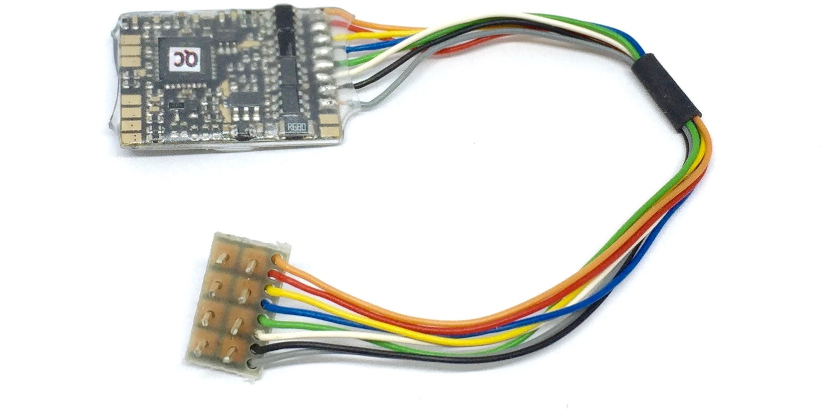 tOm 02010218 - Lokommander II Mini W22 8Pins Nem652 8 draden 10x AUX Modelrailway