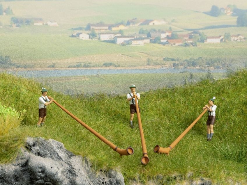 Noch 12821 H0 - Alpenhoornblazers (Sound Szenen) Modelrailway