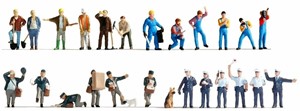 Noch 16109 H0 - Figuren-XL-Set Aan het Werk 24 Figuren Modelrailway
