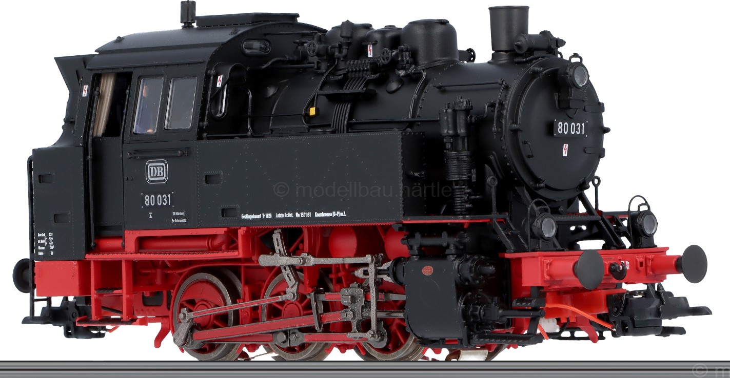 ESU 31650 H0 - Dampflok, H0, BR80, 80 031 DB, Schwarz, Ep III, LokSound ...