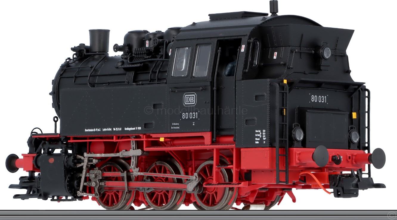 ESU 31650 H0 - Dampflok, H0, BR80, 80 031 DB, Schwarz, Ep III, LokSound ...