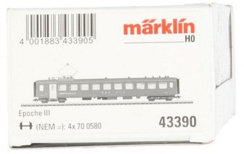 Märklin 43390 H0 - Restauratierijtuig 'Leichtstahl' Type WR SBB ...