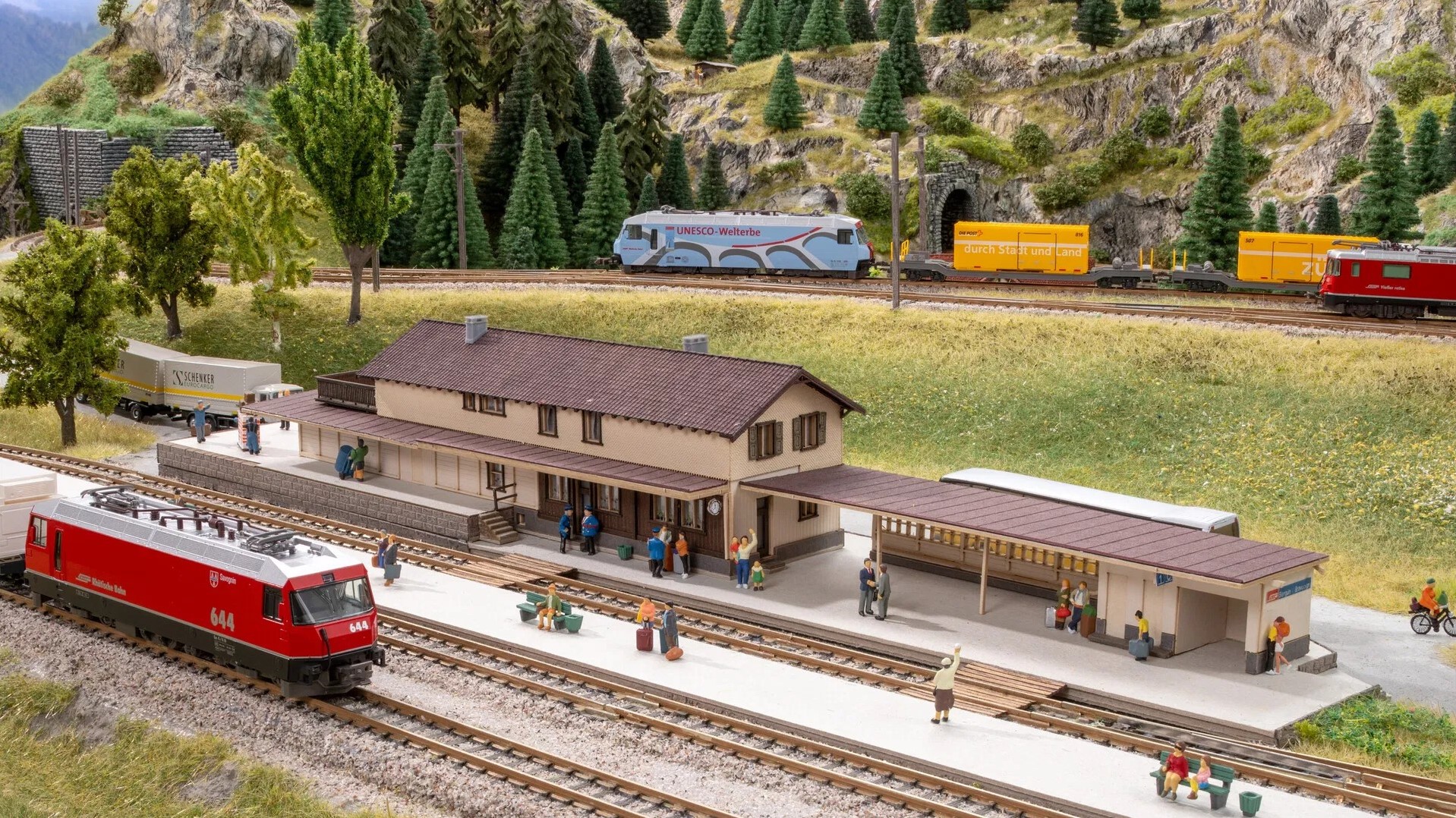 Noch 66005 H0 - Station „Bergün“ Modelrailway