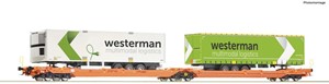 Roco 77399 H0 - Dubbele Containerdraagwagen Wascosa Modelrailway