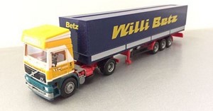 AWM 53431 H0 - Volvo F12 Vrachtwagen met Trailer Willi Betz Modelrailway