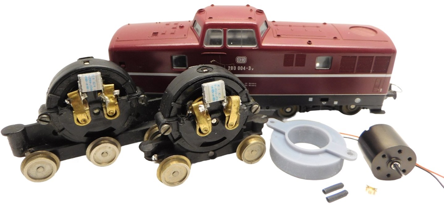 Micromotor.eu HLM005G H0 - Lima Flachmotor / Ringfield Motor Modelrailway