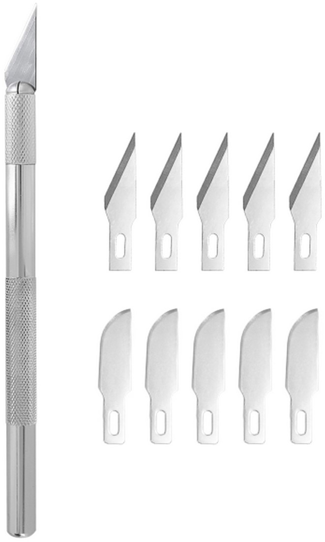 Hobbytime Tools HT1004 - CLASSIC CRAFT KNIFE SET – INCLUDES 10 BLADES ...