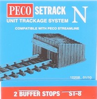 Peco ST-8 N - Buffer Stop Code 80 2stuks Modelrailway