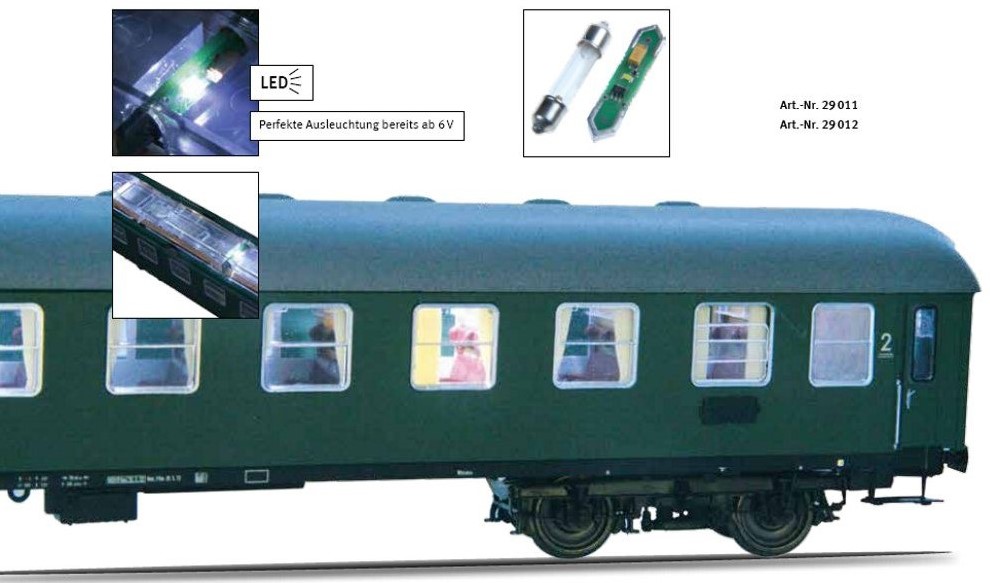 Uhlenbrock 29013 - LED lampje wit, 2 stuks Modelrailway